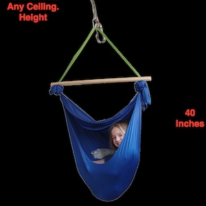 Double Layered Sensory Swing, Calming Therapy Swing for Kids and Adults ...