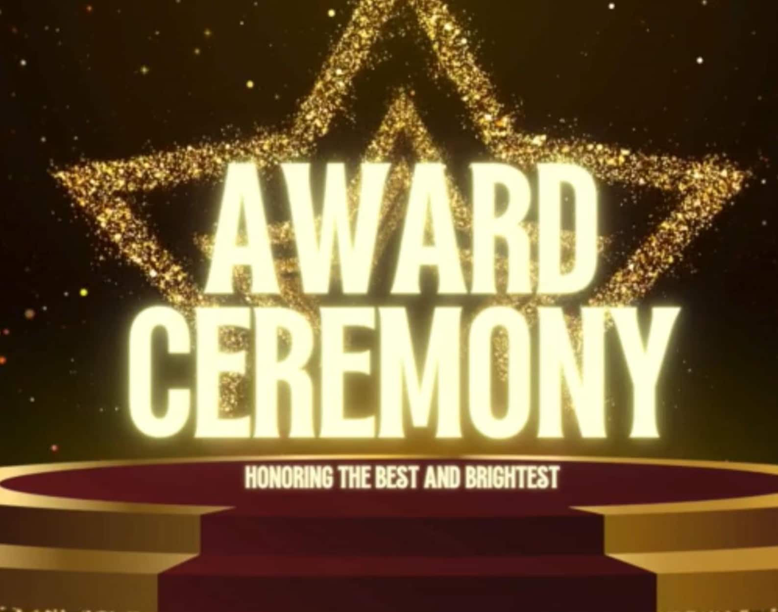 Award Ceremony Introduction Slide Powerpoint | Stars Animated ...