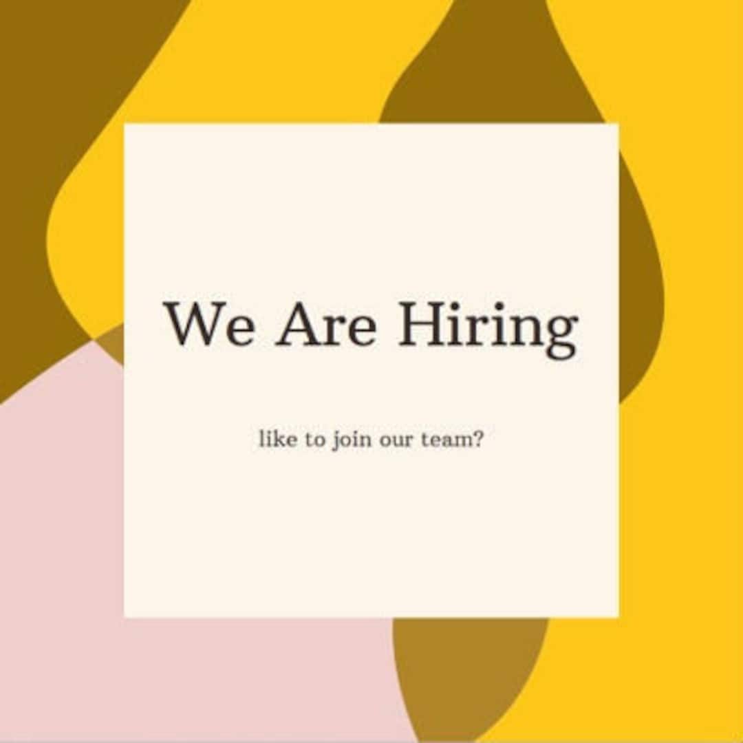 We Are Hiring Sign Modern Design, Editable, Instagram, Social Media ...