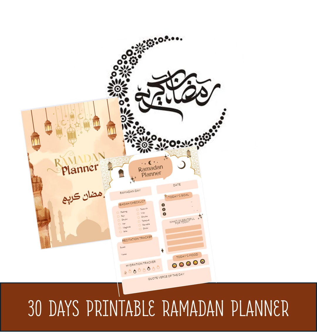Digital Ramadan Planner, Fasting Tracker, 2025 Muslim Ramadan Planner ...