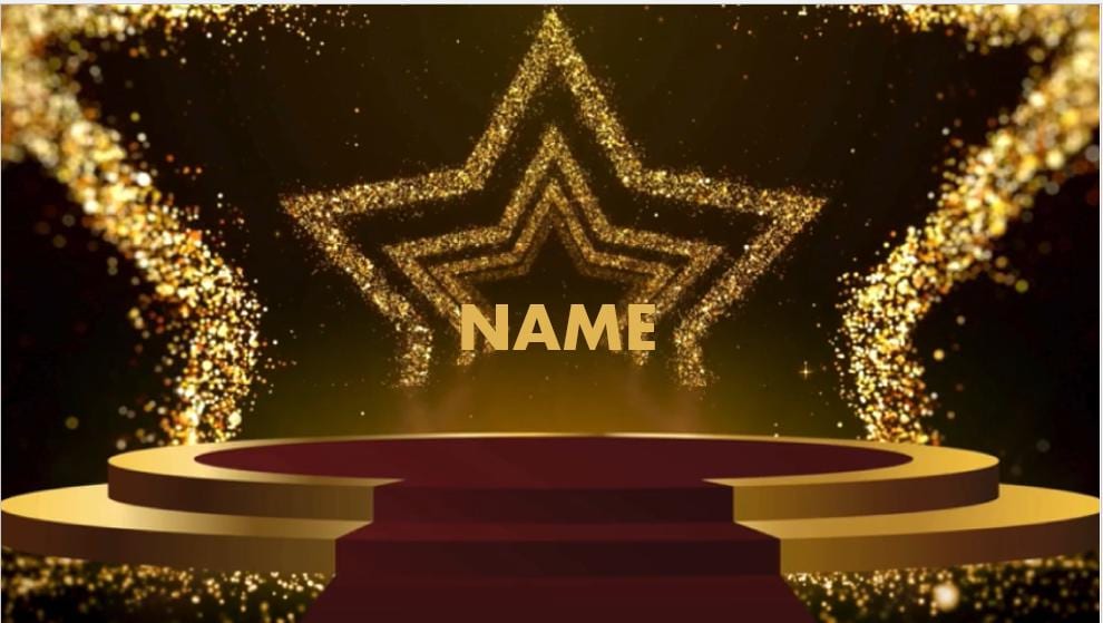 Award Ceremony Introduction Slide Powerpoint | Stars Animated ...