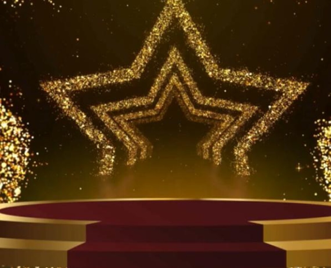 Award Ceremony Introduction Slide Powerpoint | Stars Animated ...