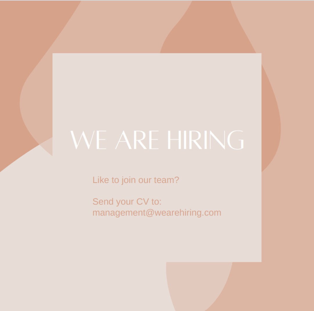 We Are Hiring Sign Modern Design, Editable, Instagram, Social Media ...