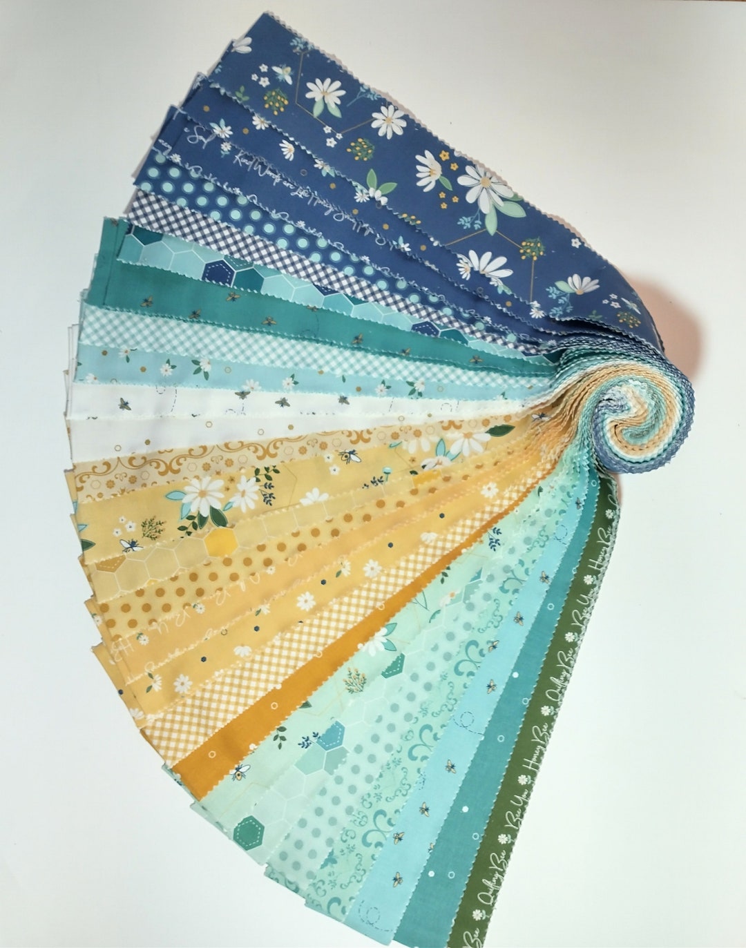 Riley Blake Daisy Fields Jelly Roll Cheerful Patterns and Colors in ...