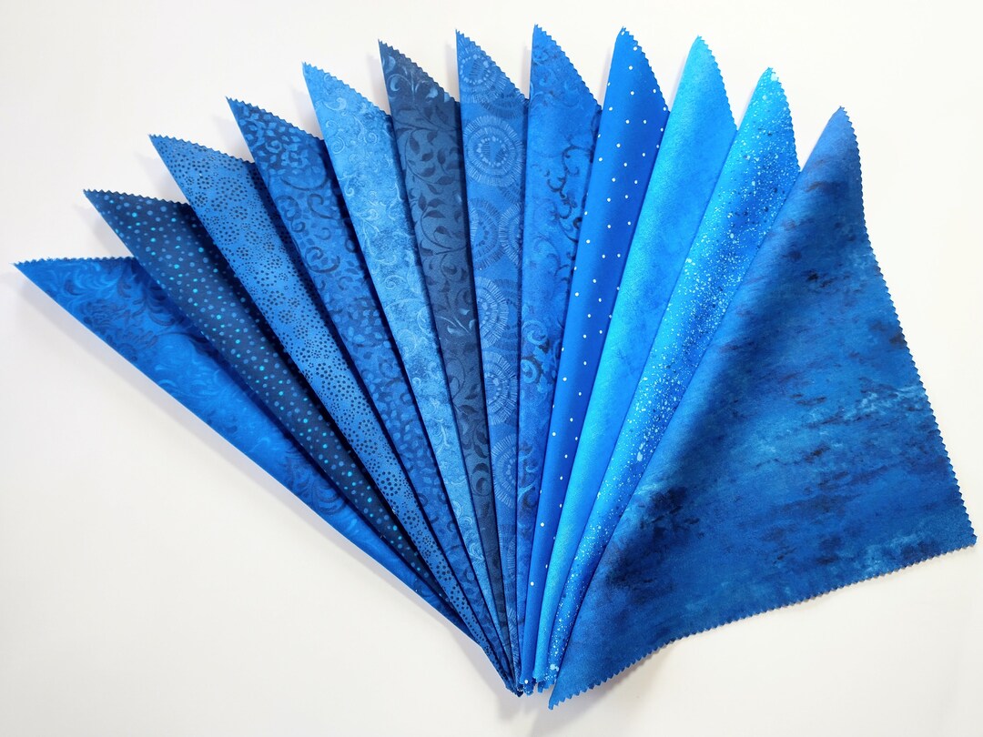 Sapphire Sky Layer Cake 10 Karat Gems by Wilmington Prints - Etsy