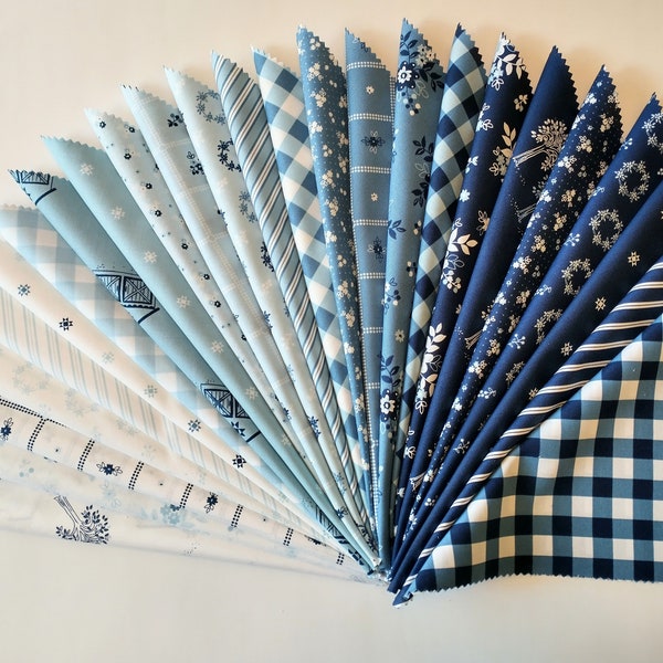 Country Blue Fabric - Etsy