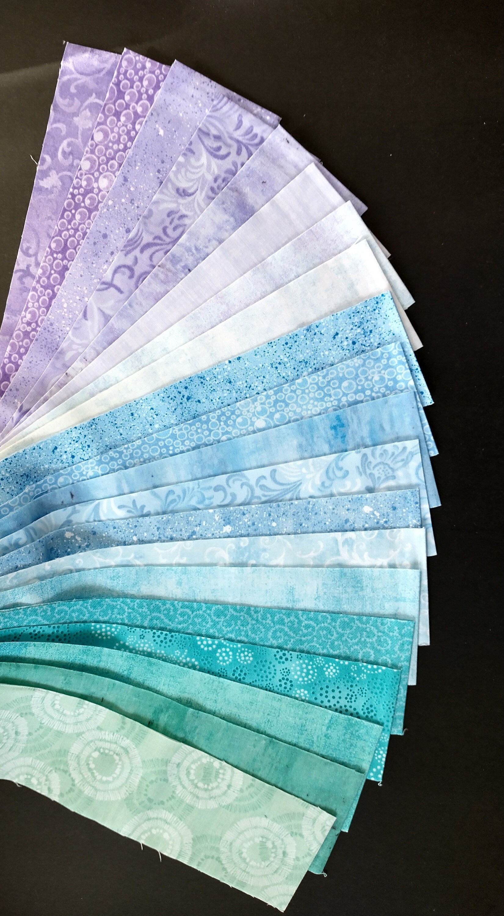 Opal Sky by Wilmington Prints 2.5 Strips great Bundle of Pastel Colors ...