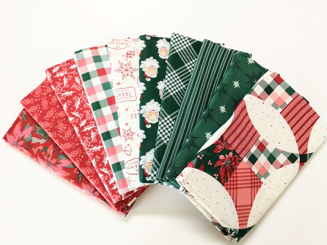 New Release! Merry Little Christmas Vintage Look Christmas Fabric for ...