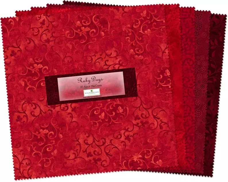 Ruby Days Layer Cake 10 Karat Gems by Wilmington Prints - Etsy