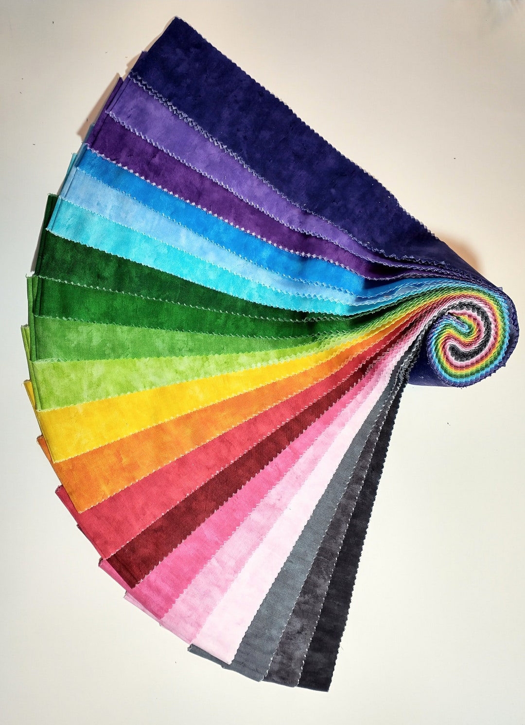 Venetian Jelly Roll by Timeless Treasures (vibrant Rainbow of Colors) 2 ...