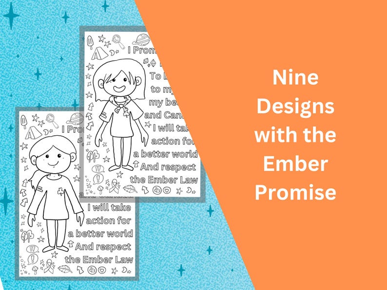 Guides Canada Uniform and Promise Colouring Pages | Girl Guide ...