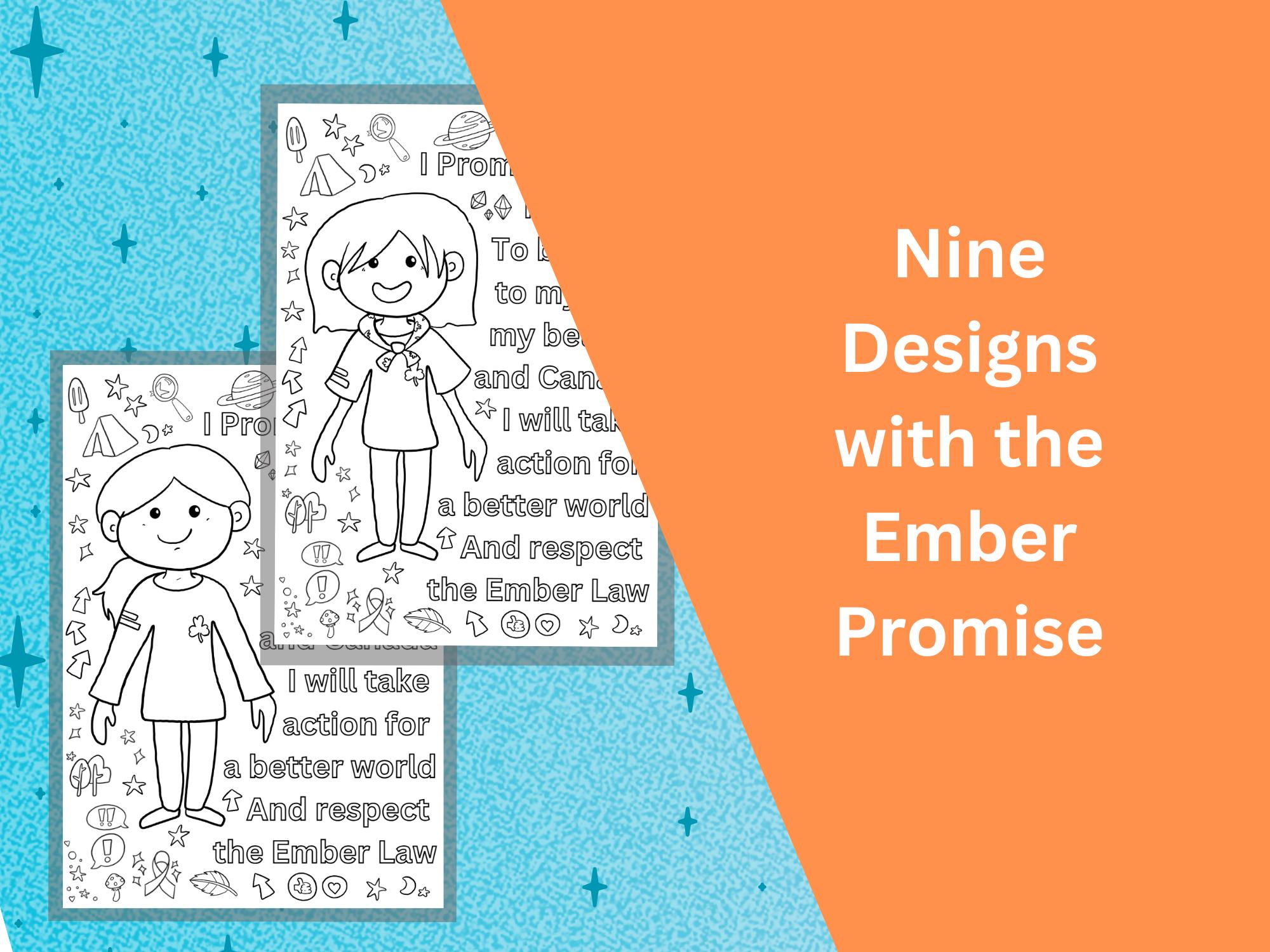 Guides Canada Uniform and Promise Colouring Pages | Girl Guide ...