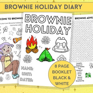 Printable Brownie Holiday Diary | Brownie Leader Resource | Girl Scout ...