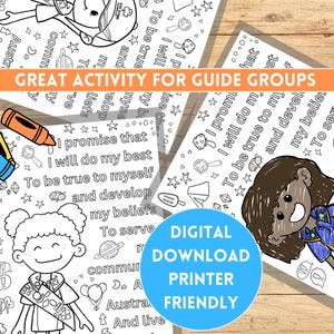 Girl Guides Australia Uniform and Promise | Girl Guide Printable ...