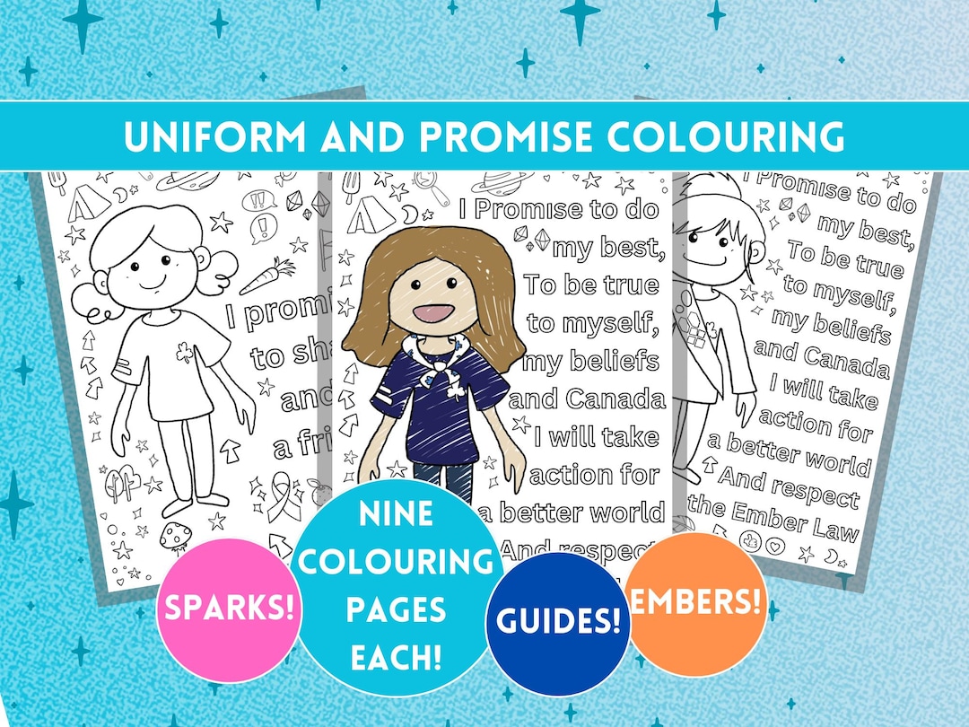 Guides Canada Uniform and Promise Colouring Pages | Girl Guide ...