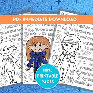 Girl Guides Australia Uniform and Promise | Girl Guide Printable ...