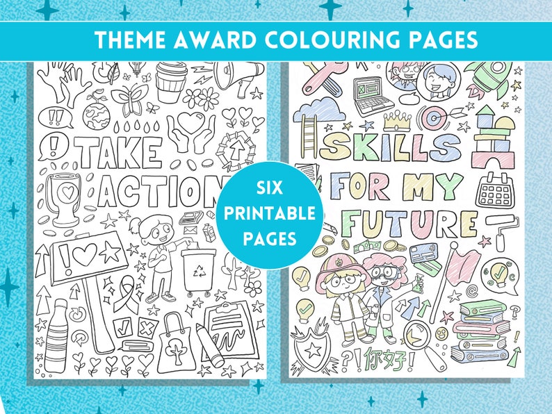 Girlguiding Theme Award Colouring Pages | Rainbows, Brownies, Guides ...