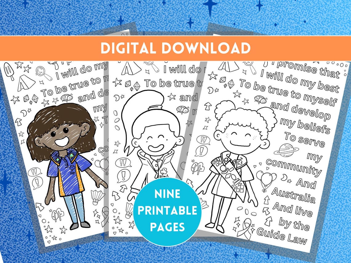 Girl Guides Australia Uniform and Promise | Girl Guide Printable ...