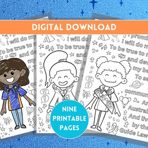 Girl Guides Australia Uniform and Promise | Girl Guide Printable ...