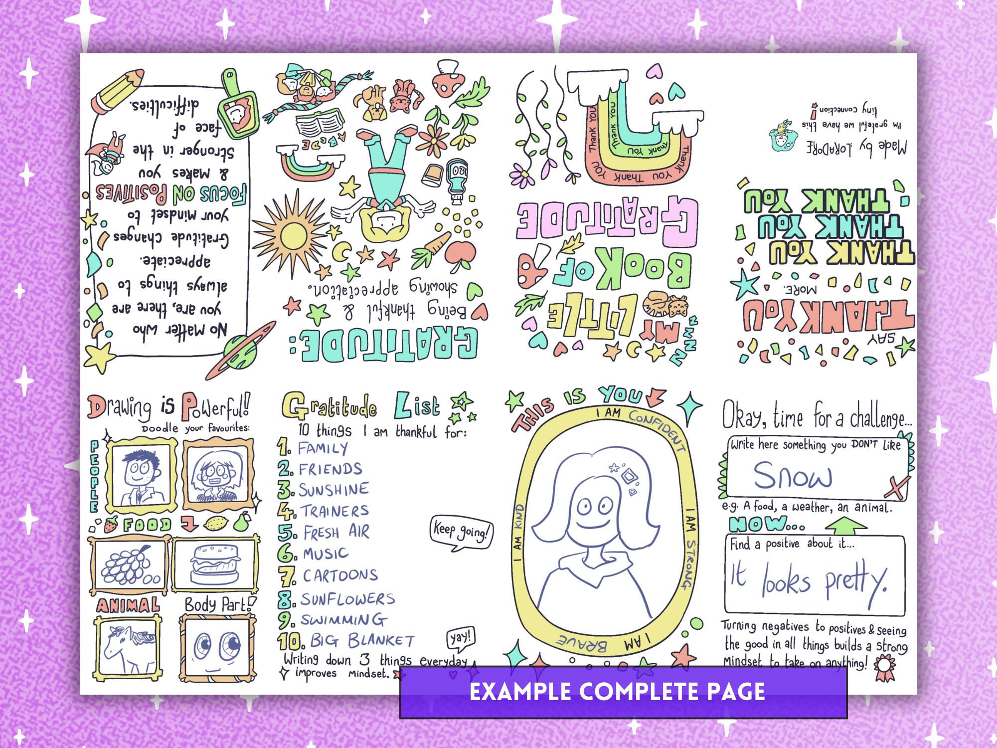 Gratitude Booklet Printable | Foldable Zine | Beginner Guide to ...