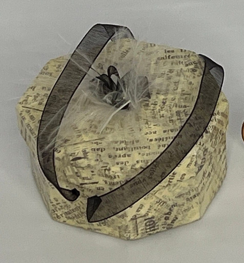 Octagon Newsprint Hat Box - Etsy