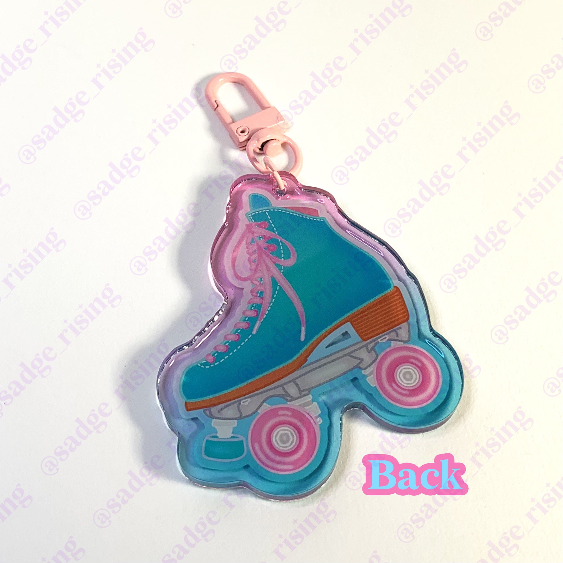 Retro Roller Skate Keychain - Etsy
