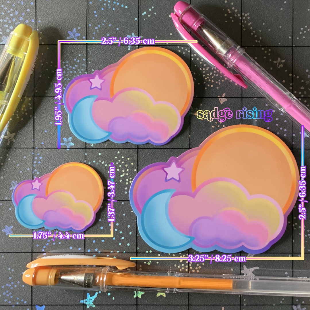 Sunset Clouds Vinyl Sticker - Etsy