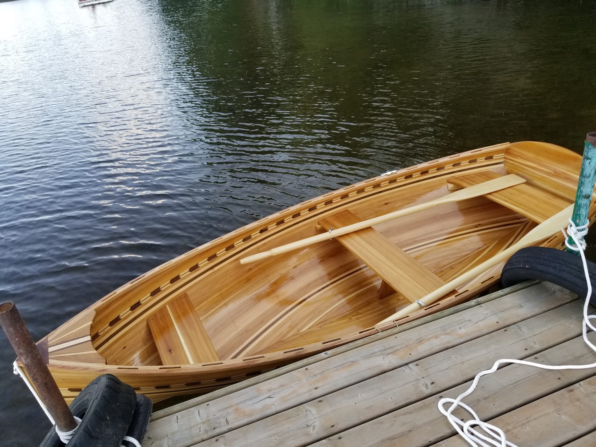 Lawton 10' Wood Boat With Paddles - Etsy