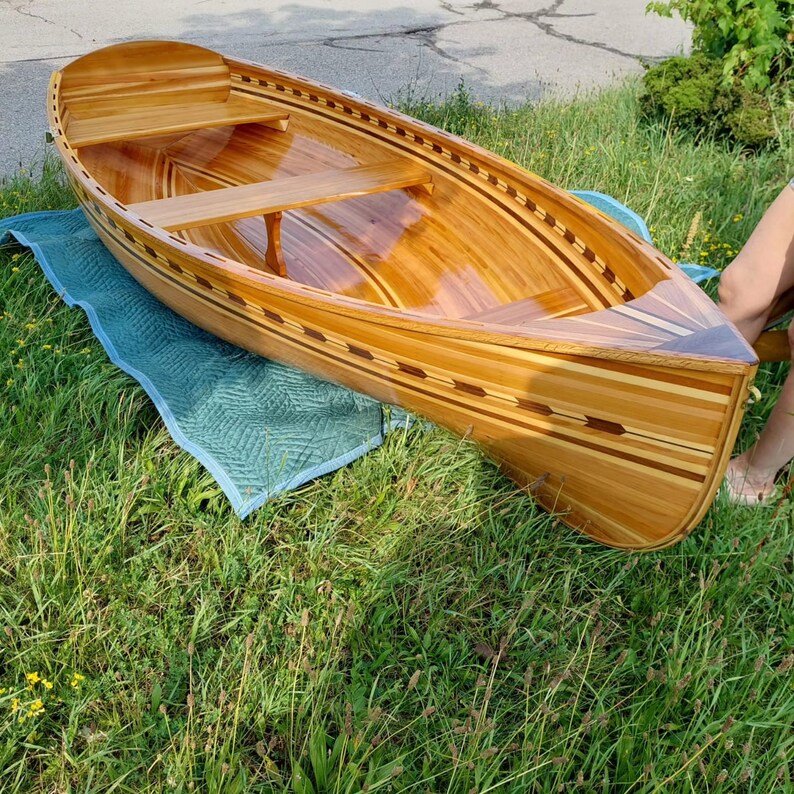 Lawton 10' Wood Boat With Paddles - Etsy