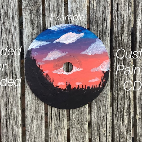 Painted Cd - Etsy