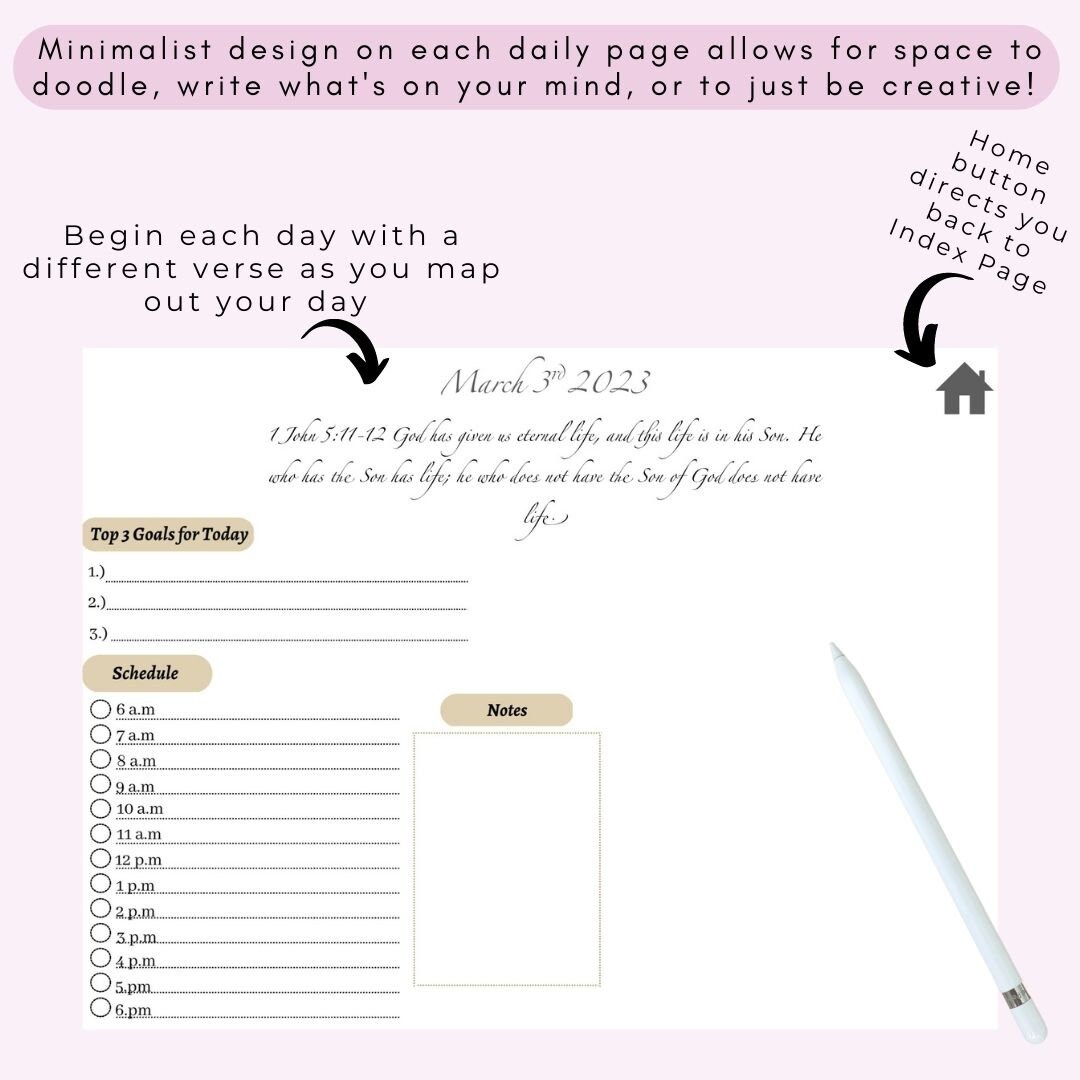 Digital Planner, Christian Planner, Goodnotes Planner, Devotional ...