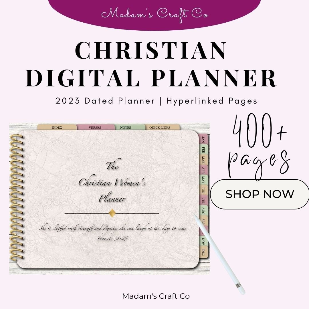 Digital Planner, Christian Planner, Goodnotes Planner, Devotional ...