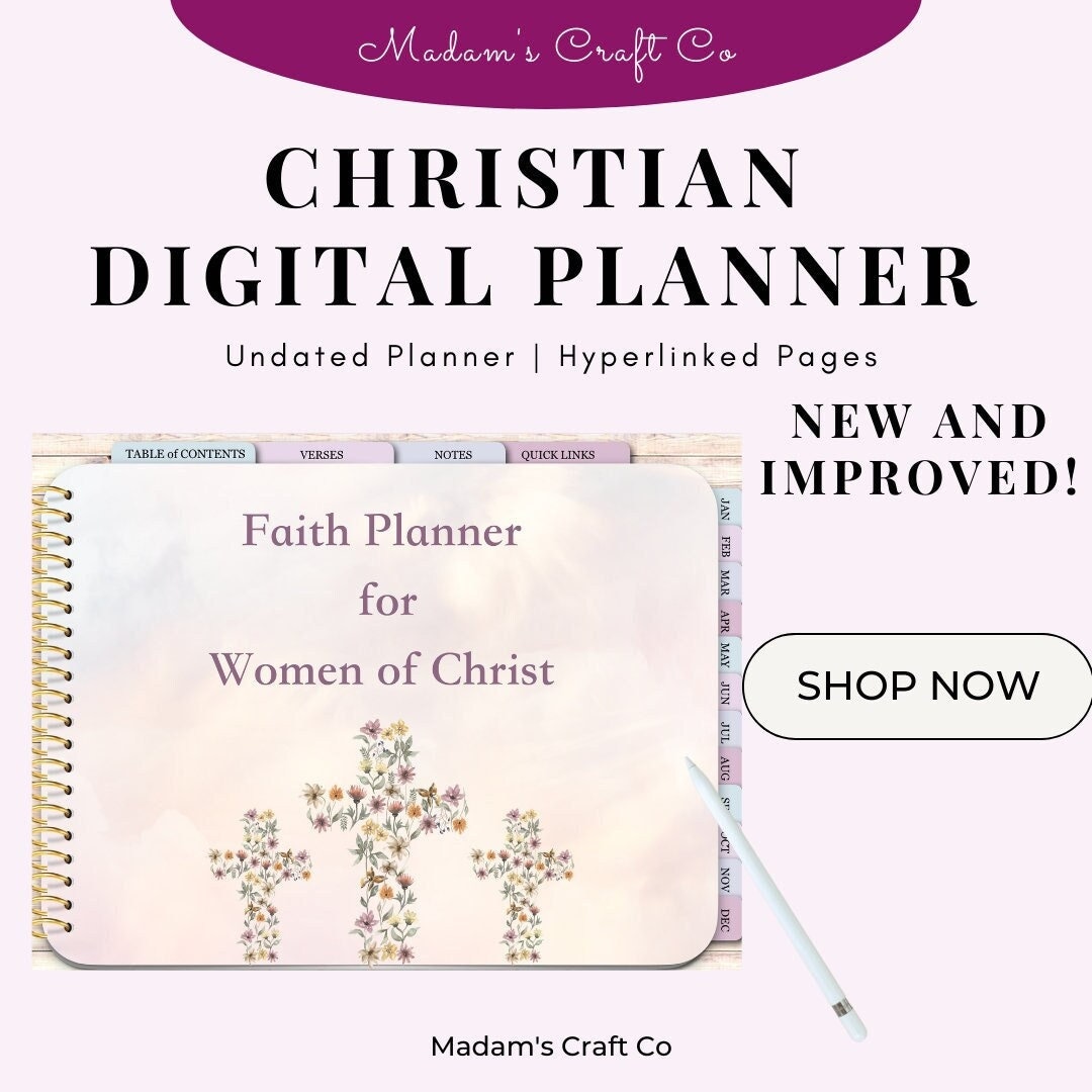 Digital Planner, Faith Planner, 2024 Planner, Undated Planner ...