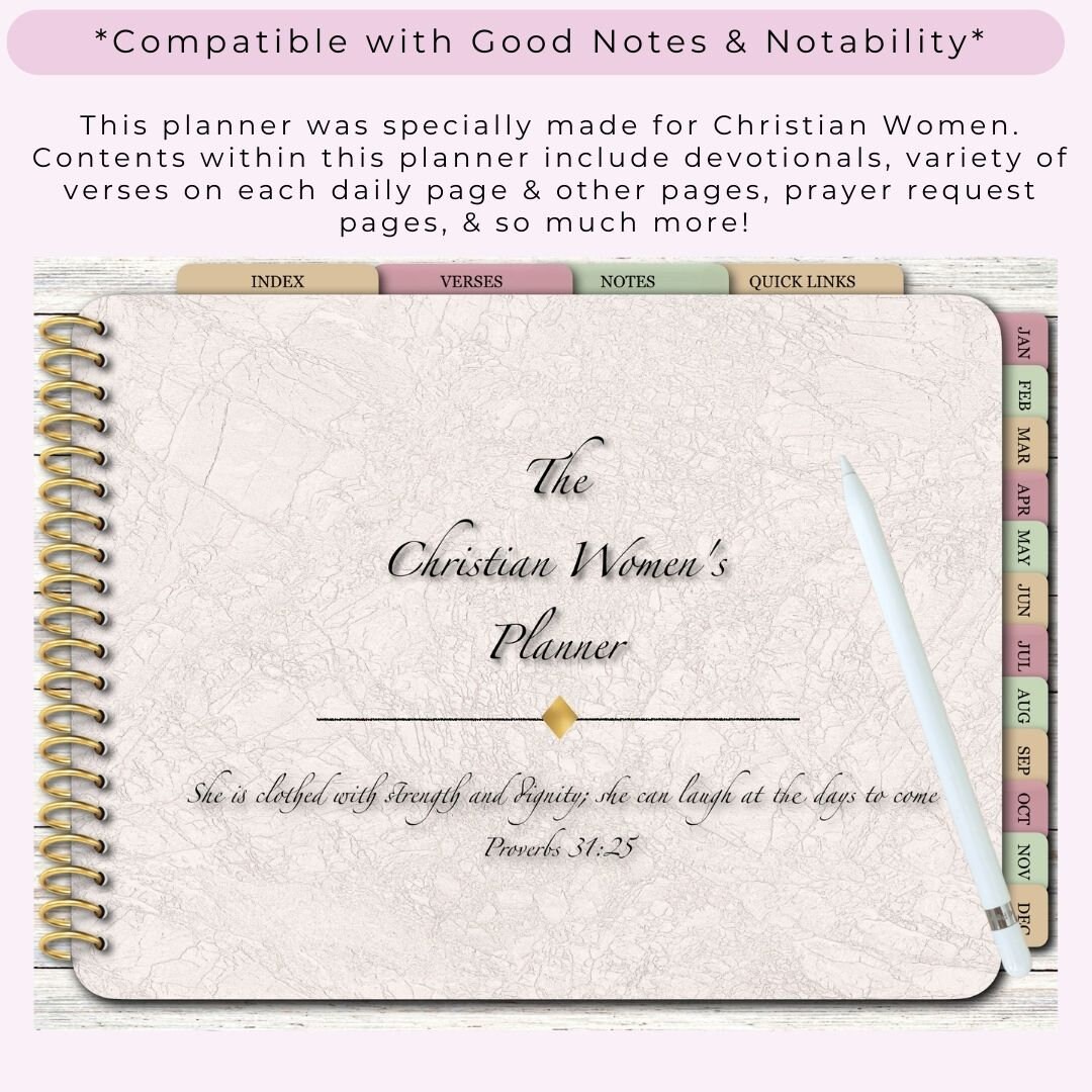 Digital Planner, Christian Planner, Goodnotes Planner, Devotional ...