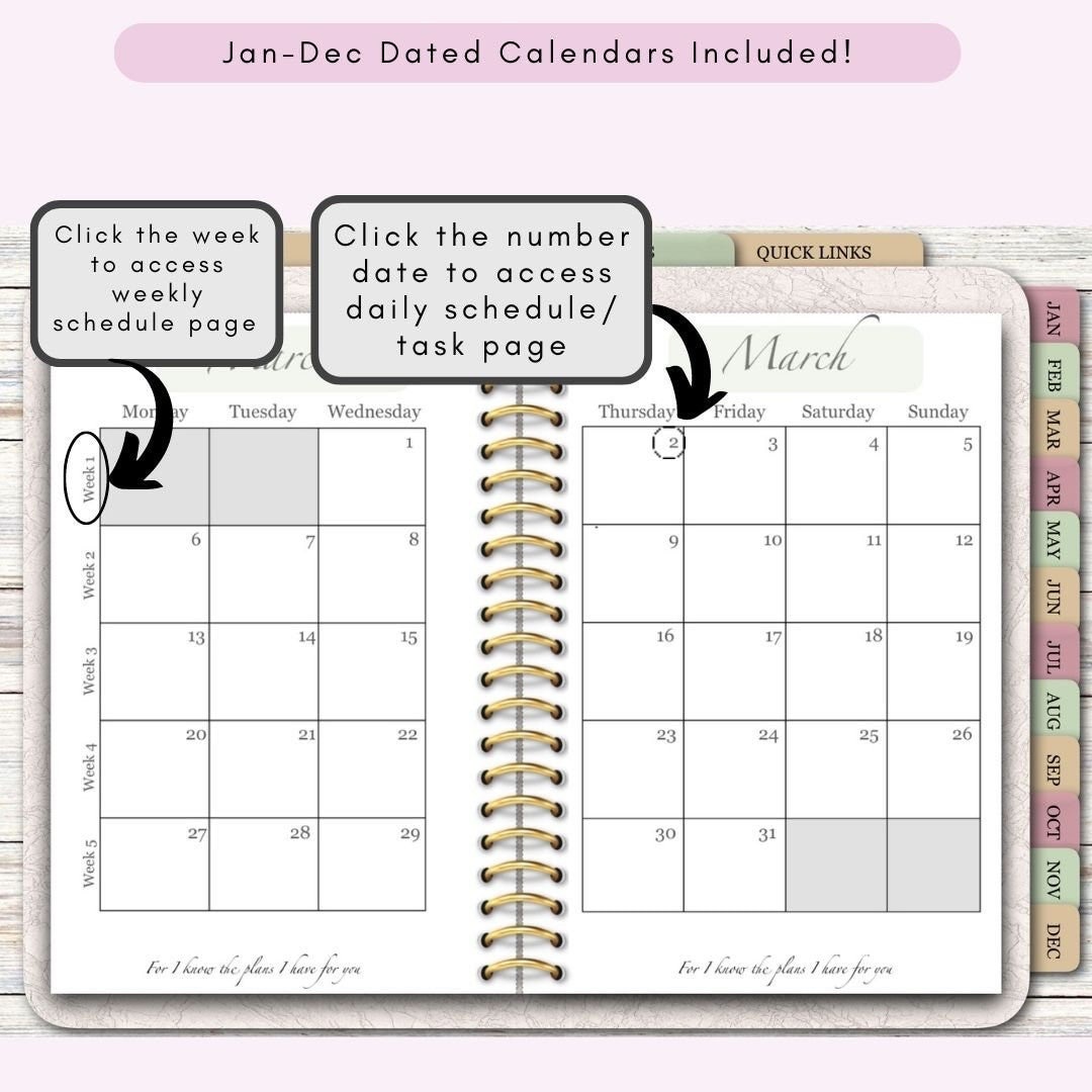Digital Planner, Christian Planner, Goodnotes Planner, Devotional ...