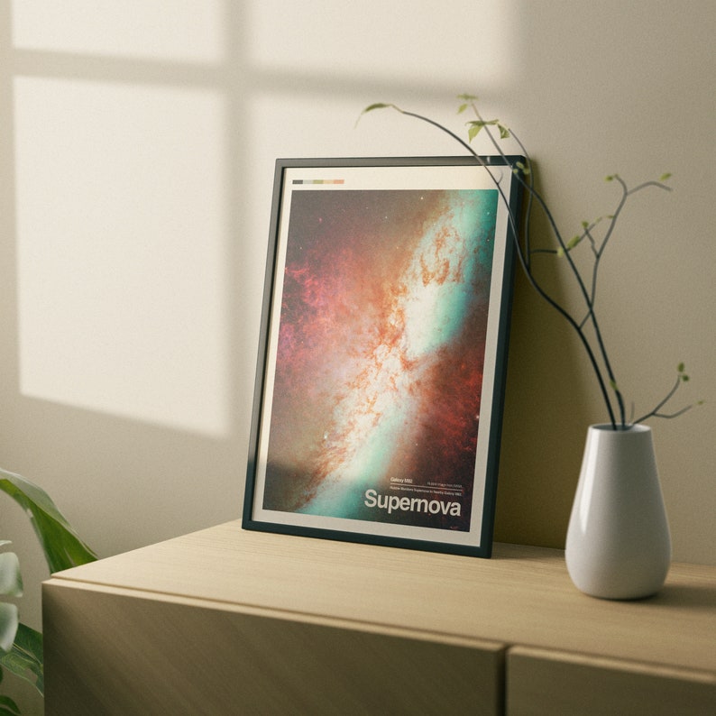 Supernova Contemporary Graphic Design Poster Wall Art - Etsy