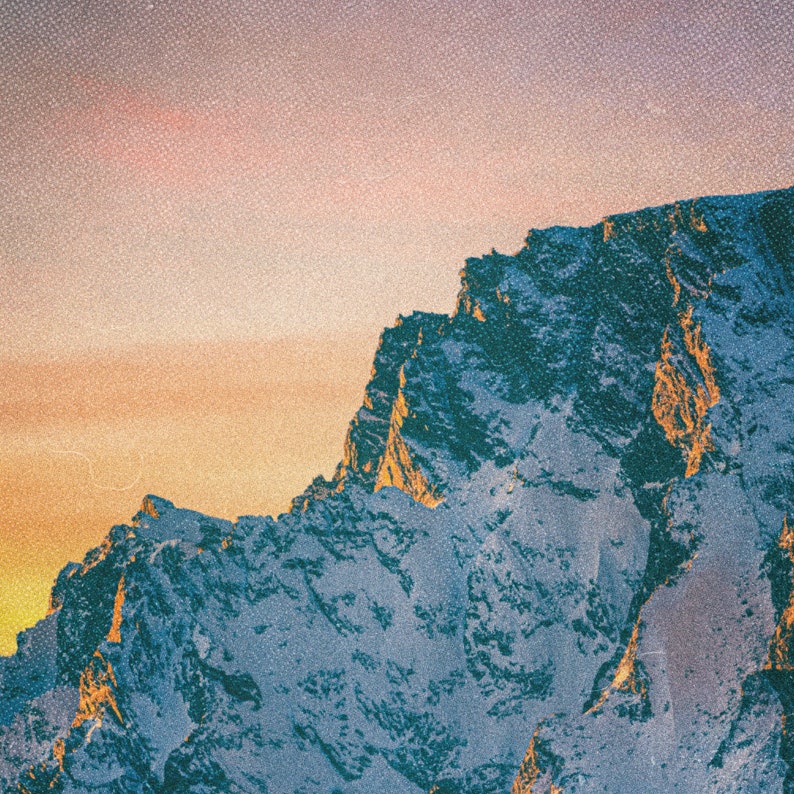 The Rockies - Retro Poster Design | Mountain Wall Art | Home Decor ...