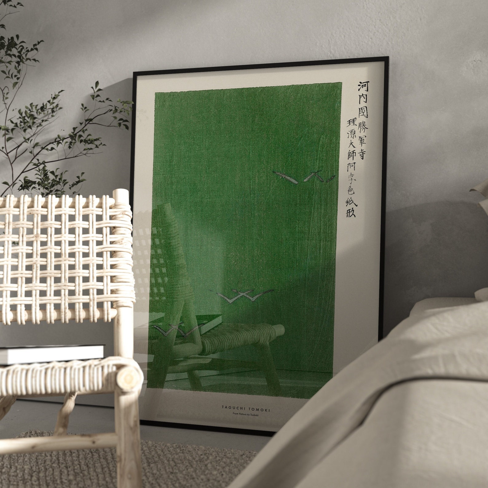 Vintage Japanese Woodblock Seagull Print by Taguchi Tomoki | Wall Art ...