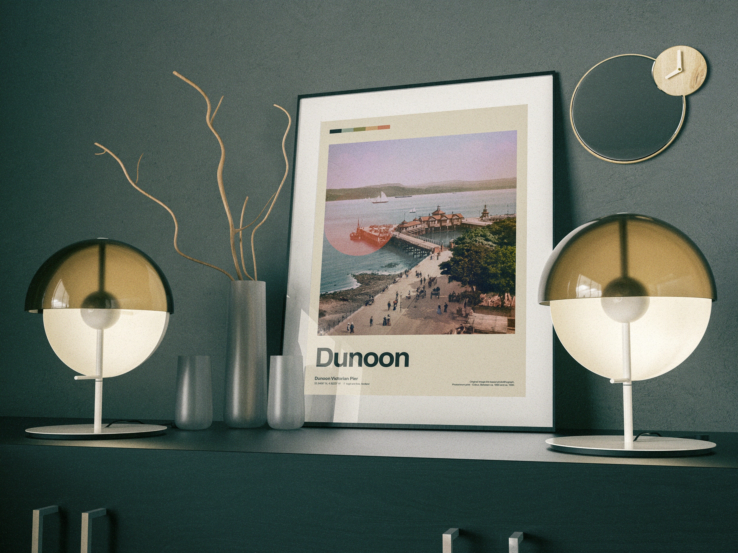 Dunoon Scottish Landscape Design Poster Wall Art Decor Vintage Travel ...