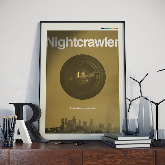 Nightcrawler Inspired Poster Contemporary Graphic Design | Etsy