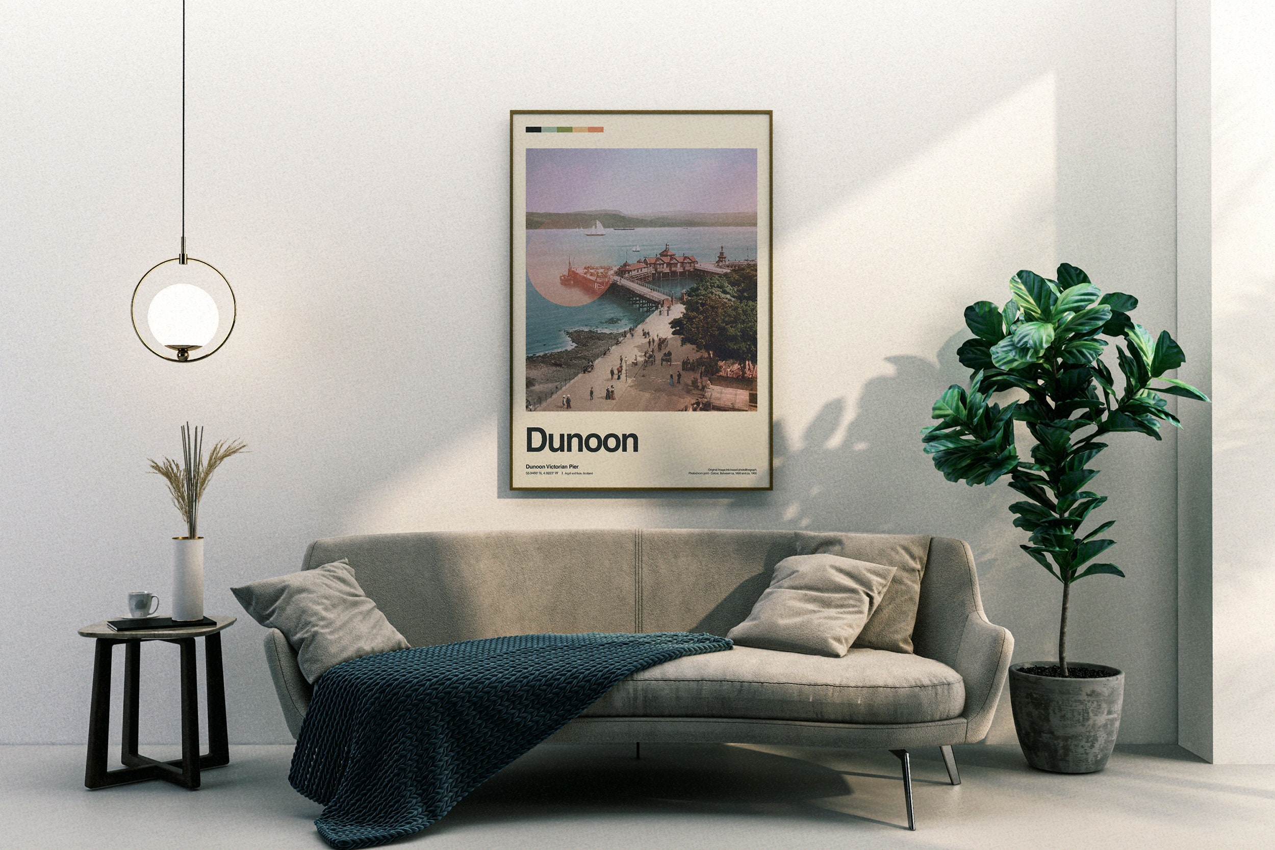 Dunoon Scottish Landscape Design Poster Wall Art Decor Vintage Travel ...