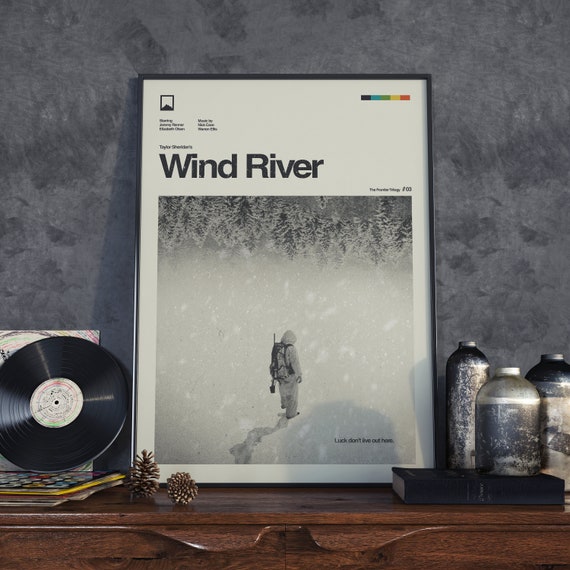 Wind River Inspired Poster Contemporary Graphic Design | Etsy
