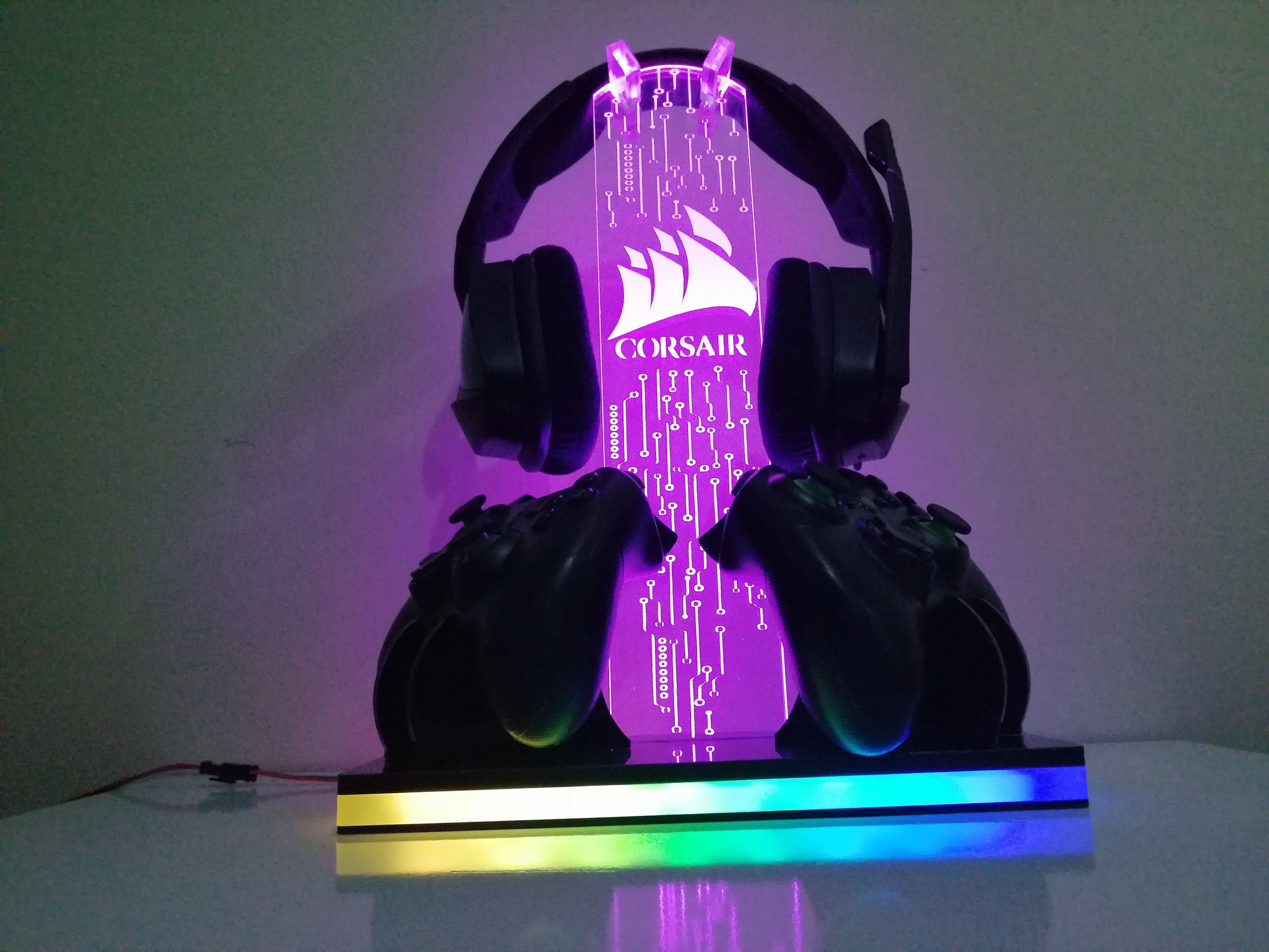 Headset and Controller Stand Customizable Gamer Accessory - Etsy