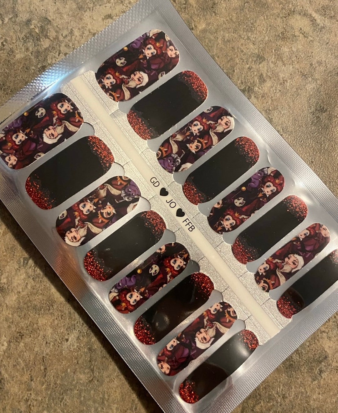 ADULT 100% Nail Polish Wraps- I Like Being Bad - Etsy