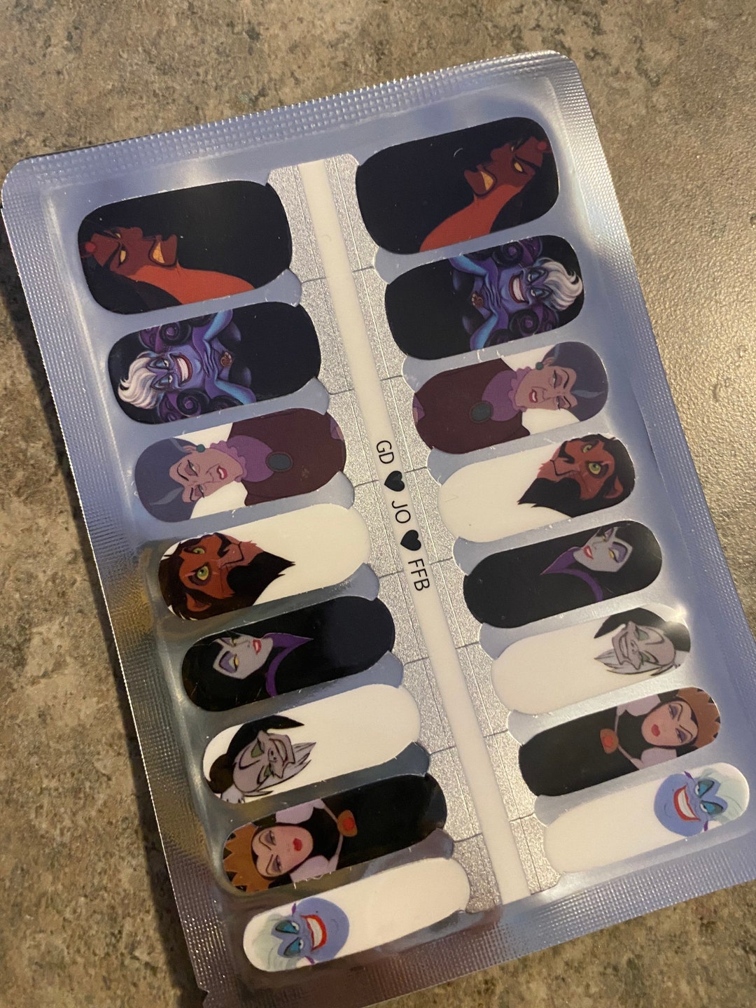 Adult 100% Nail Polish Wraps Im Bad to the Bone - Etsy