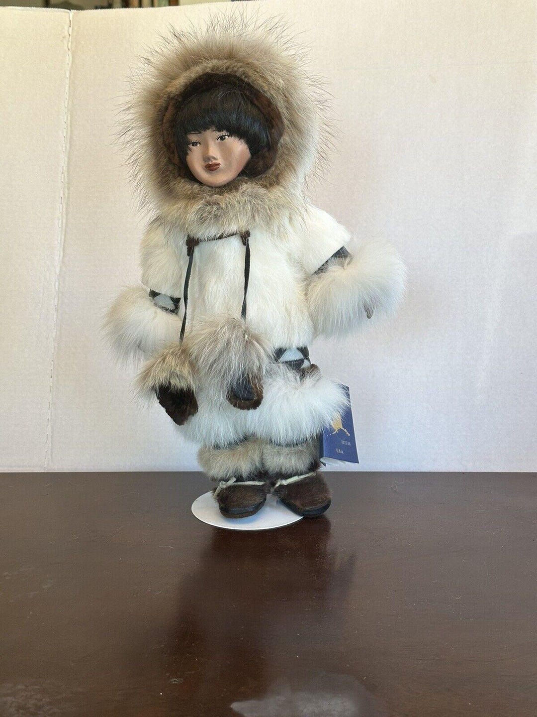 Memeluck Native American Alaska Eskimo Doll Natik 1999 Real Fur ...