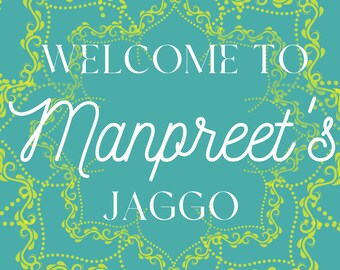 Punjabi Jaggo Welcome Sign - Etsy