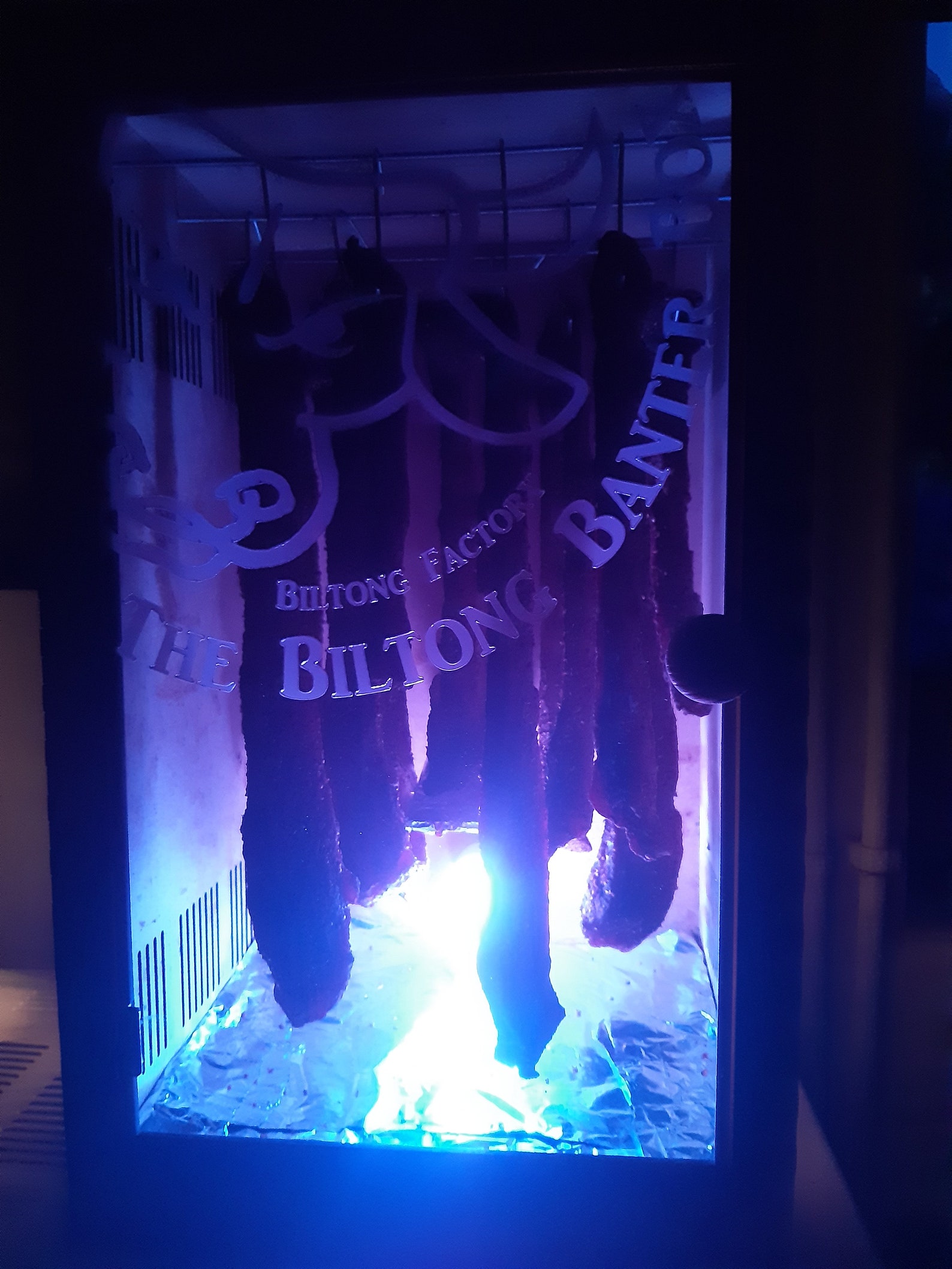 Biltong Maker Box: Family Biltong Factory With Blue Acrylic Door - Etsy