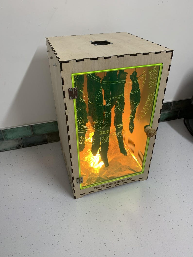 Biltong Maker Box: Family Biltong Factory With Fluorescent Yellow Door ...