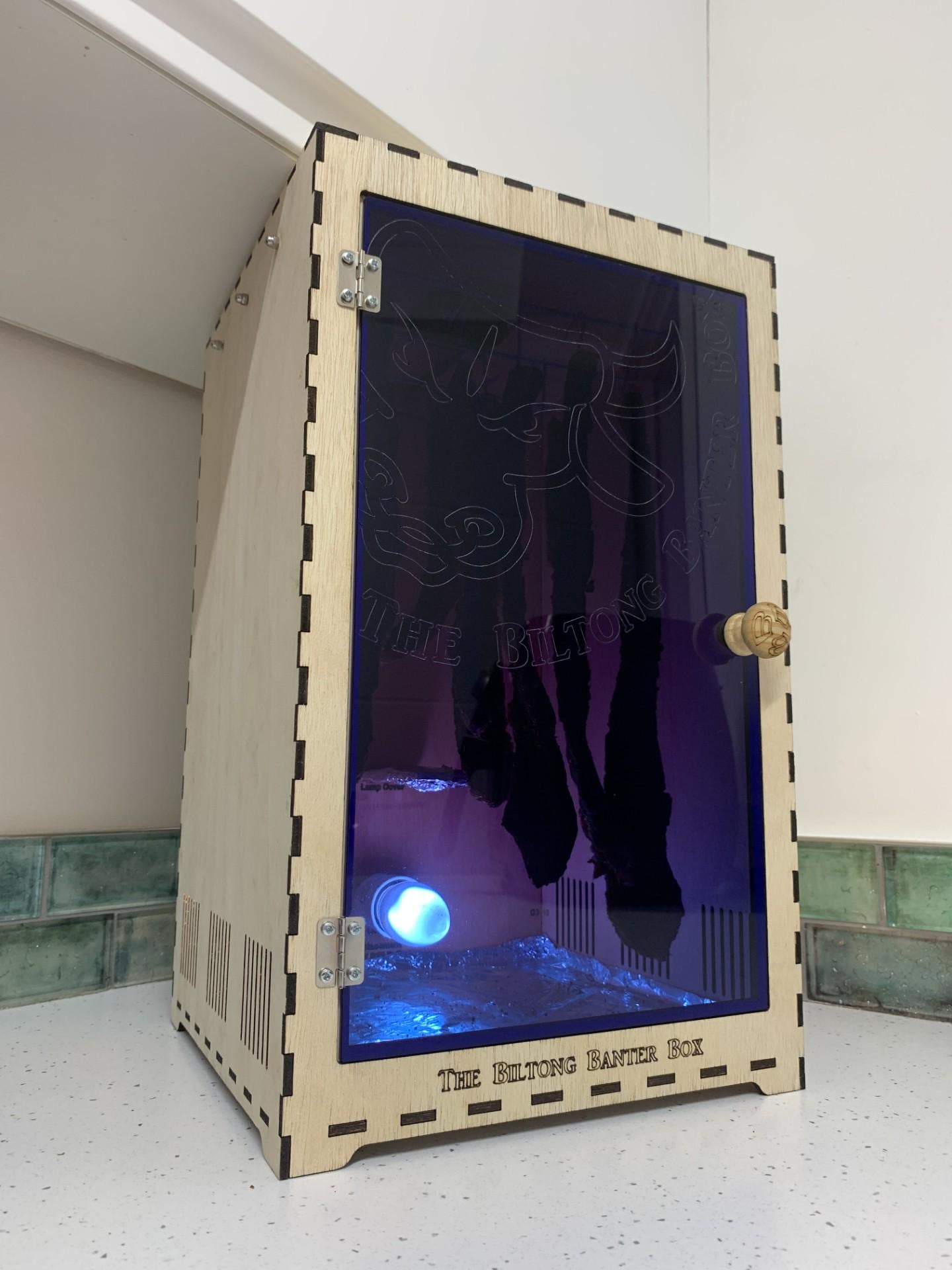 Biltong Maker Box: Family Biltong Factory With Blue Acrylic Door - Etsy